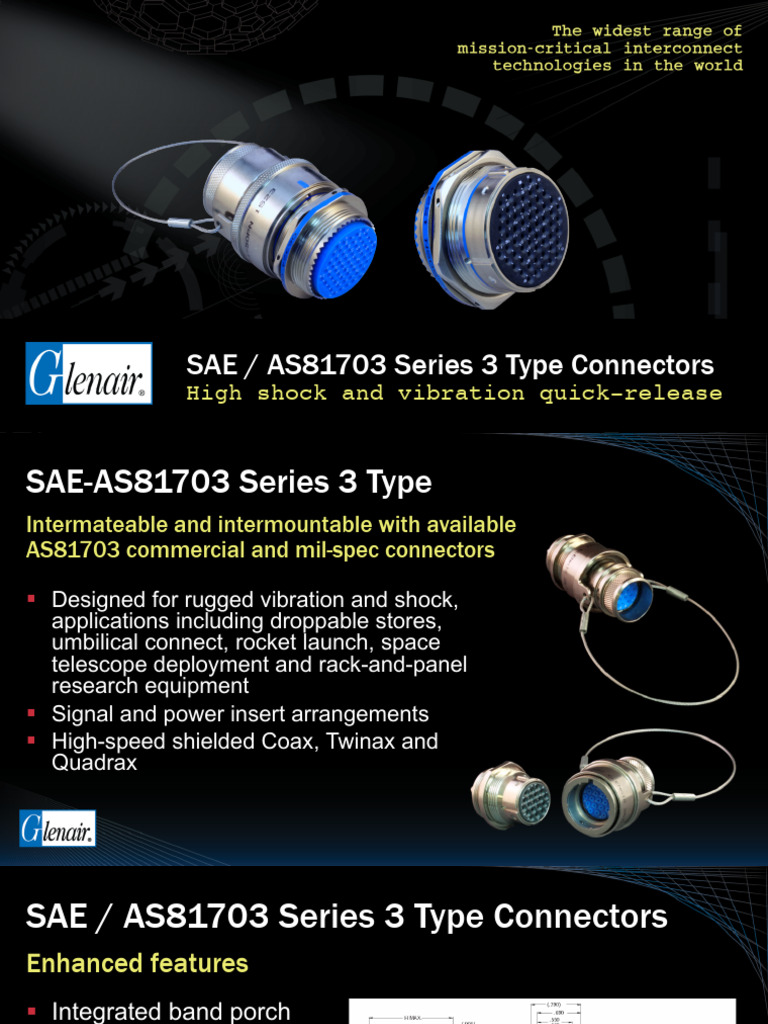 AS81703 Series 3 Connectors Overview | PDF