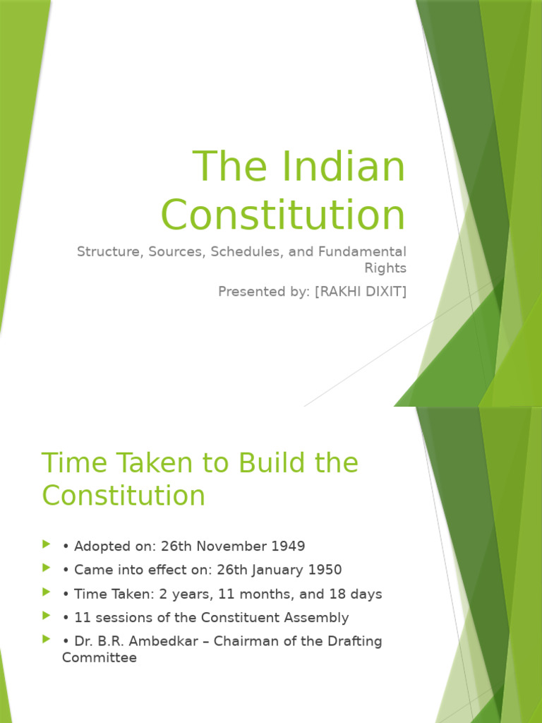 Indian Constitution Presentation | PDF