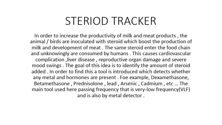 Steriod Tracker Compressed | PDF