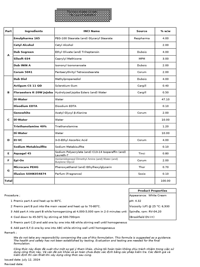 Pigment Eraser Cream VN-S11-01-24018-3 2 | PDF | Organic Compounds ...