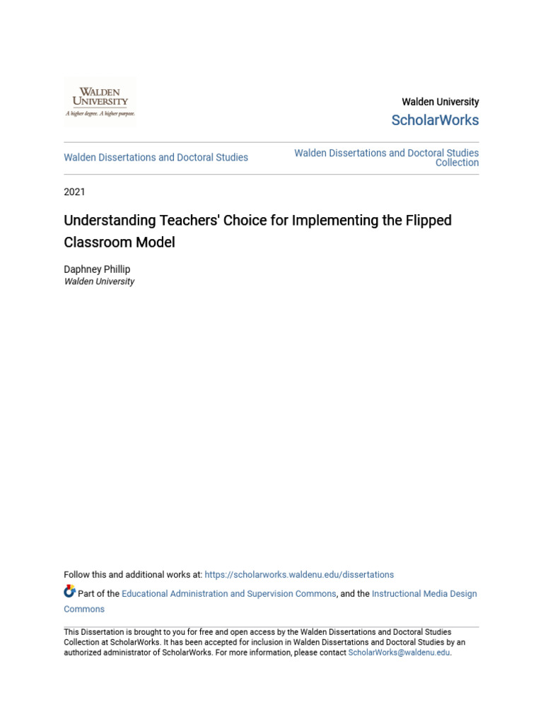 Understanding Teachers Choice For Implementing The Flipped Class | PDF | Teachers | Learning
