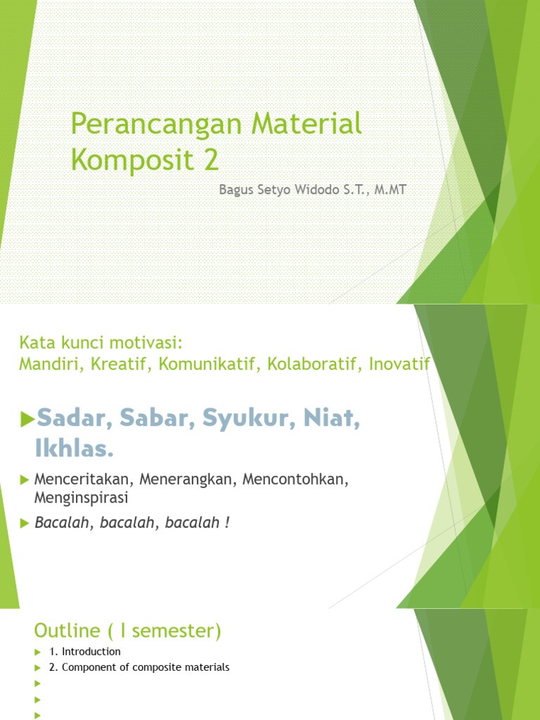 Perancangan Material Komposit 2 Komponen Komposit | PDF