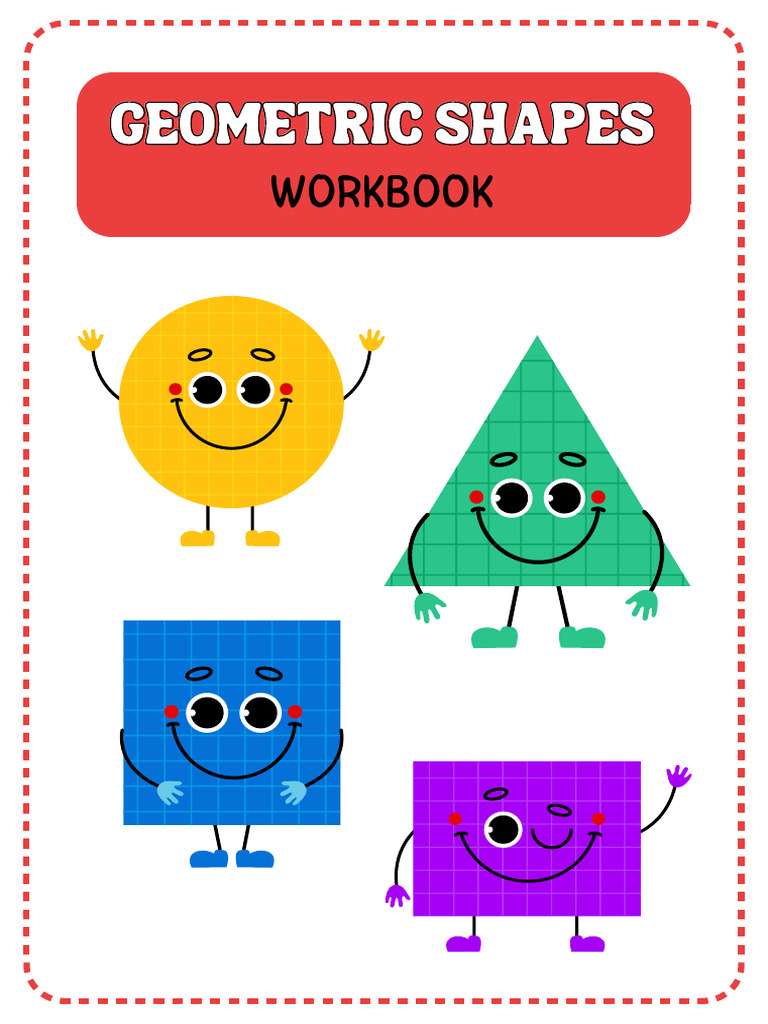 Colorful Fun Trace Geometric Shapes Math Worksheet - 20250521 - 090005 ...