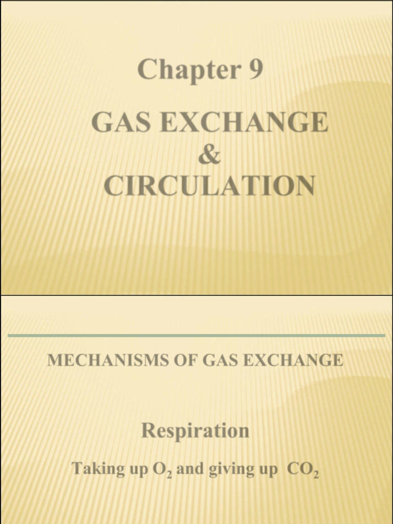 Mechanisms of Gas Exchange and Circulation | PDF | Circulatory System ...