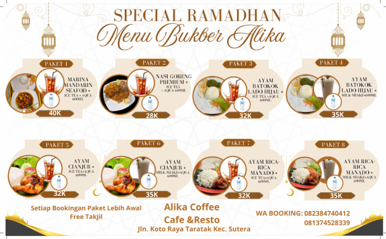 Hijau Modern Paket Bukber Menu | PDF