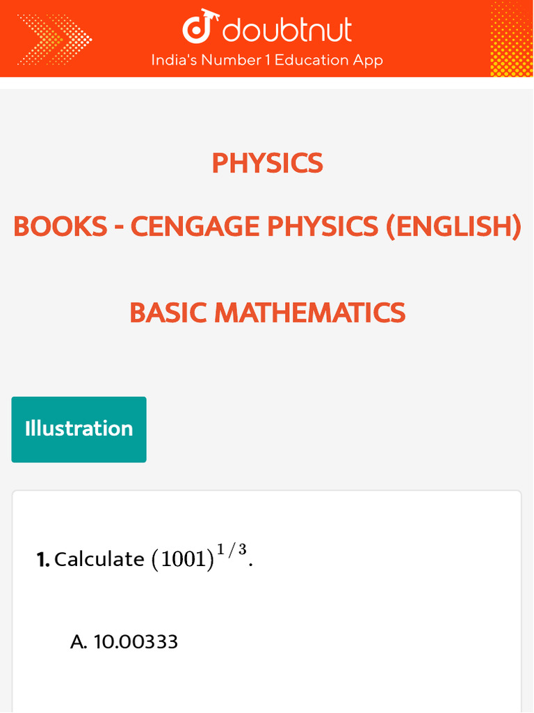 Books Doubtnut Question Bank | PDF | Physical Quantities | Physical Sciences