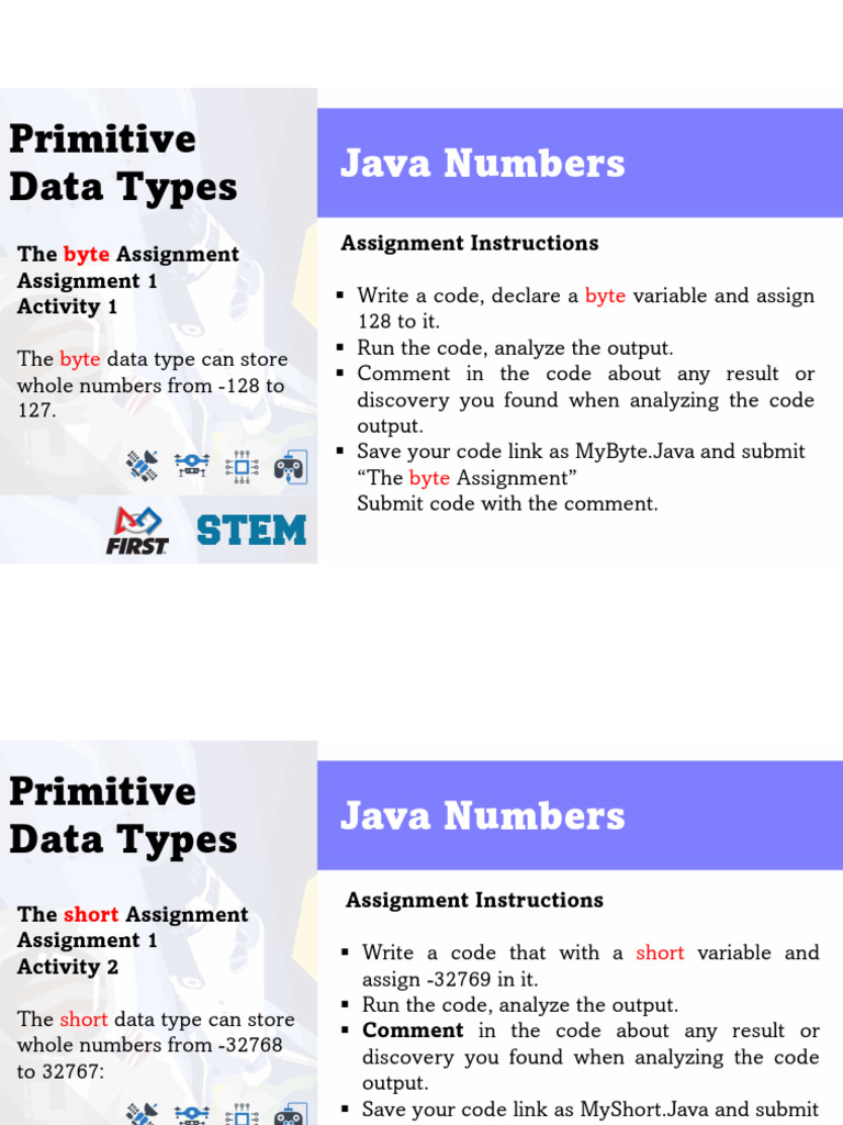 Data Types - Assignemnt Activities | PDF | Data Type | Integer (Computer Science)