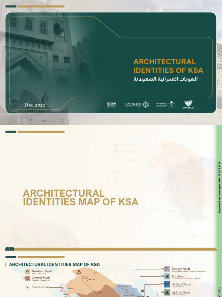 Architectural Identities of Ksa - To Be Shared | PDF | Landscape ...