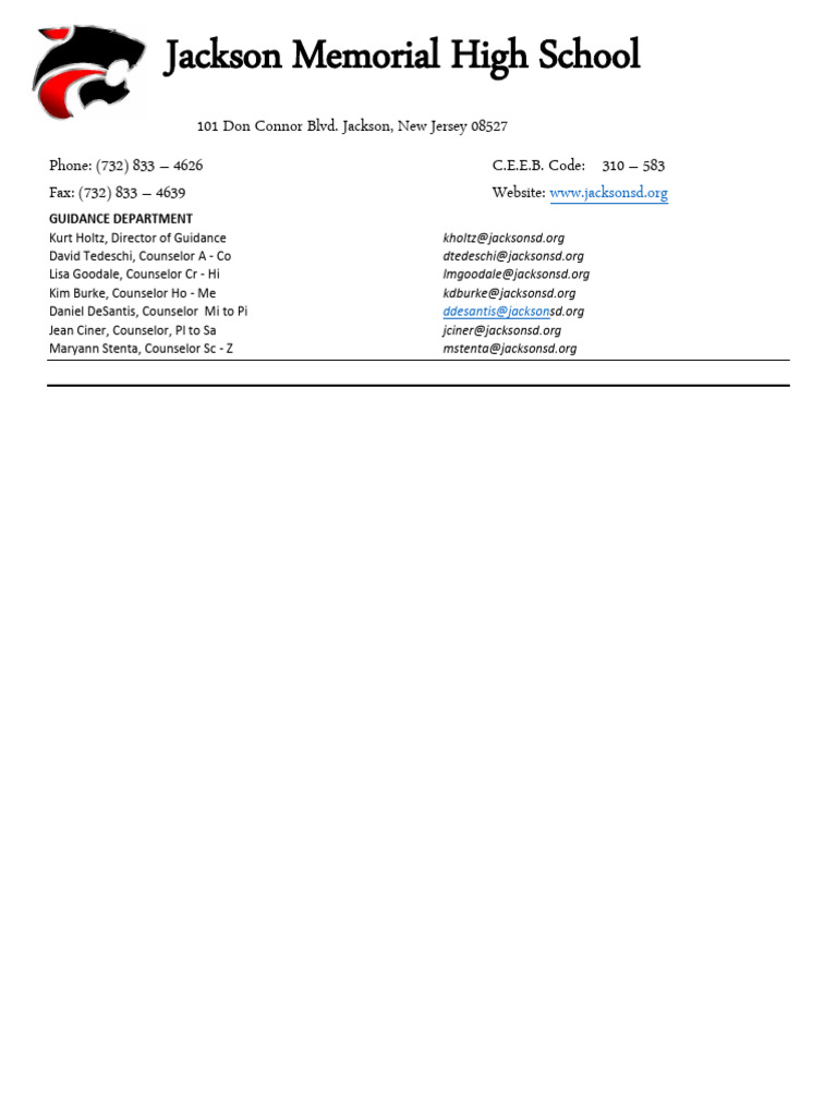 Profile Short JMHS 2020-21 | PDF | Advanced Placement | Educational Stages