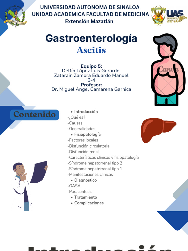 Ascitis | PDF | Medicina CLINICA | Especialidades Medicas