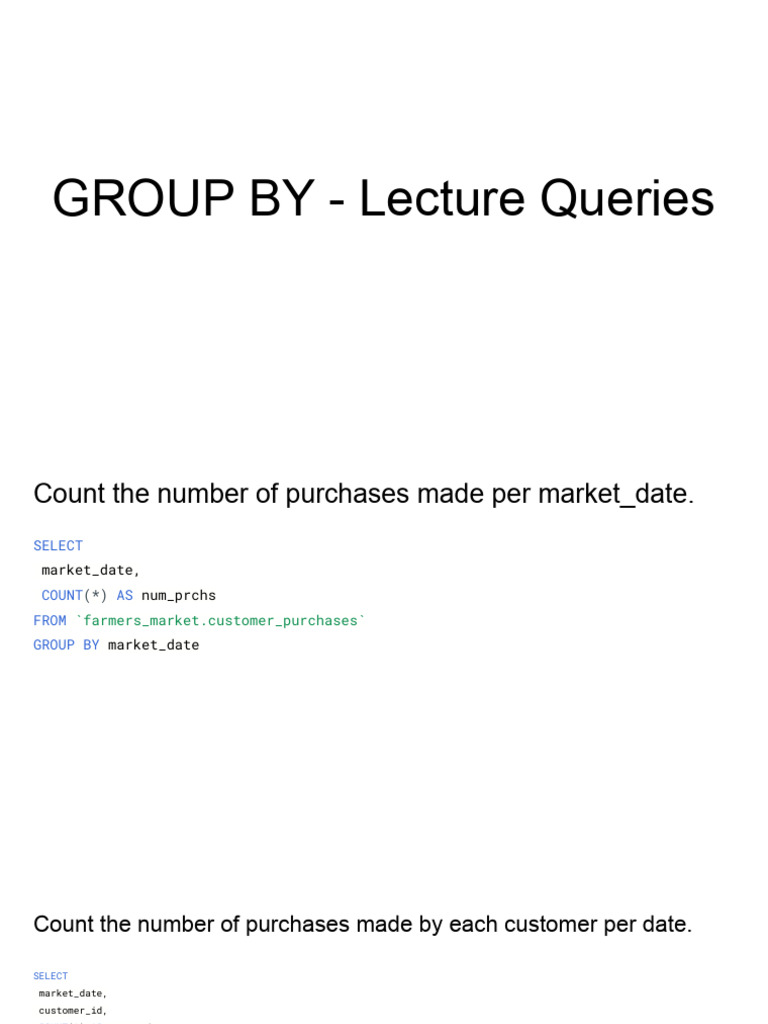 5 GROUP_BY___Lecture_Queries__1_ | PDF | Business