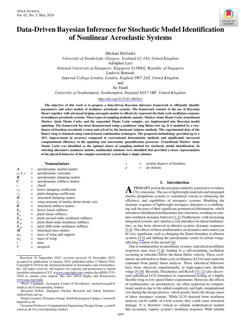 Mcgurk Et Al 2024 Data Driven Bayesian Inference For Stochastic Model Identification of ...