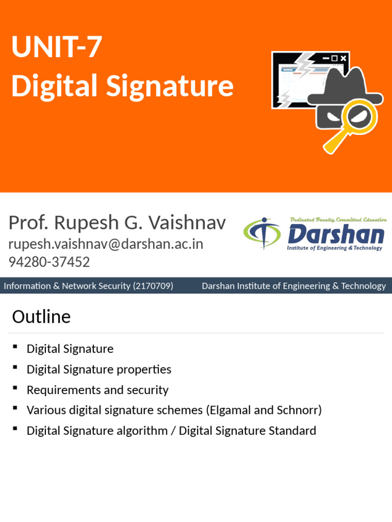 Understanding Digital Signatures and Algorithms | PDF | Public Key ...