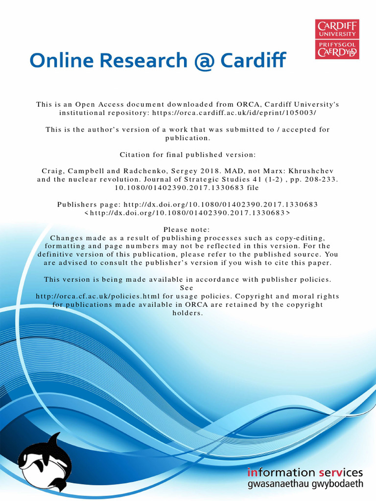 Khrushchev Article JSS May 2017 Final | PDF | Nikita Khrushchev | Suez Crisis