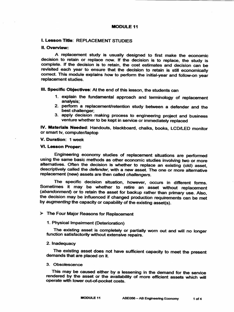 11 Replacement | PDF