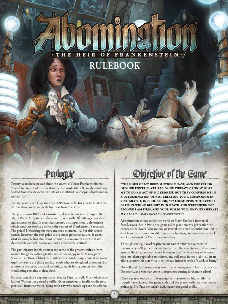 Abomination | PDF | Frankenstein