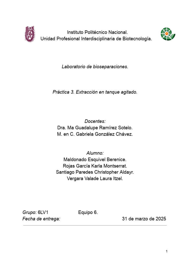 P4, Biosep., Extracción, 6LV1, Eq 6 | PDF | Solubilidad | Solvente