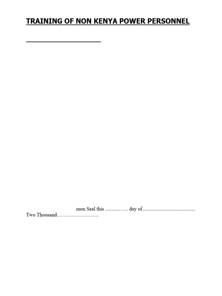 Doc-6 - KPLC Indemnity Form | PDF