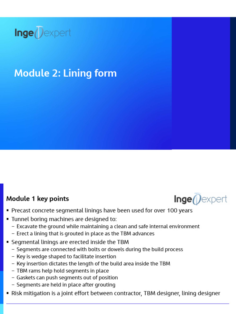 Tunnel Lining Design Module 2 | PDF