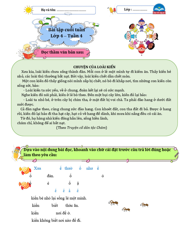 4. BTCT 4 - TIẾNG VIỆT - CTST | PDF