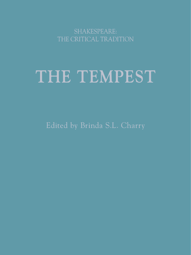 The Tempest: Critical Reception Overview | PDF | The Tempest | William ...
