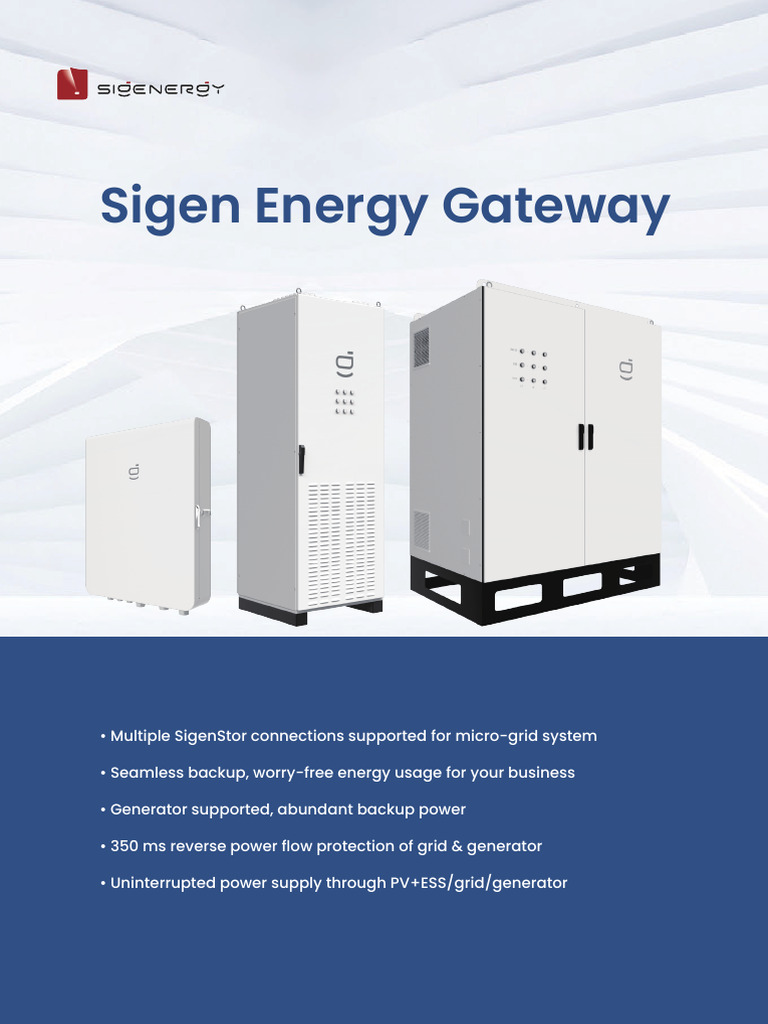 Datasheet - Sigen Gateway (For C&I) | PDF | Alternating Current ...