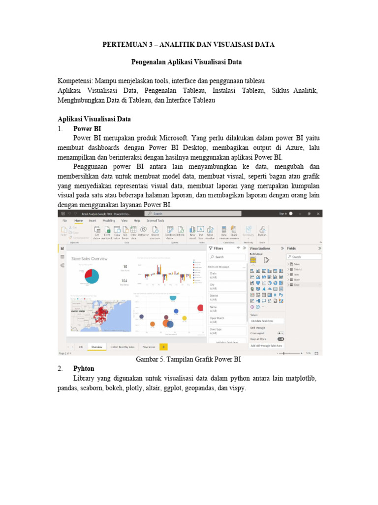 Pertemuan 3 - Analitik Dan Visualisasi Data | PDF