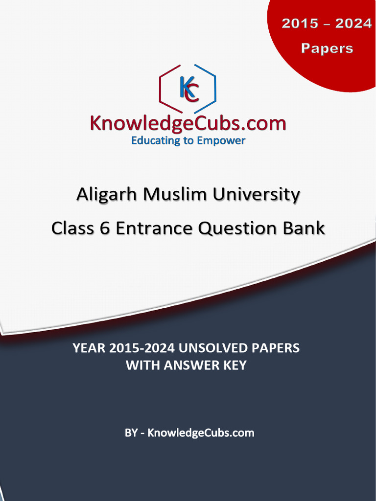 AMU Class 6 10 Years Papers 2015-2024 | PDF | Foods
