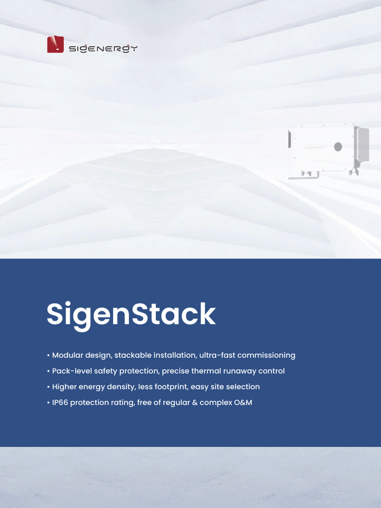 SigenStack BAT 12.0 Specifications | PDF | Energy Technology | Electric ...