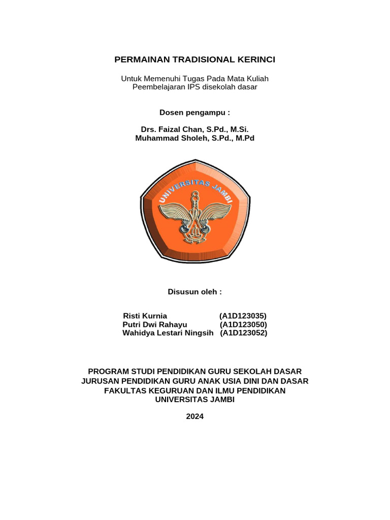 Permainan Umban Tali di Kerinci | PDF