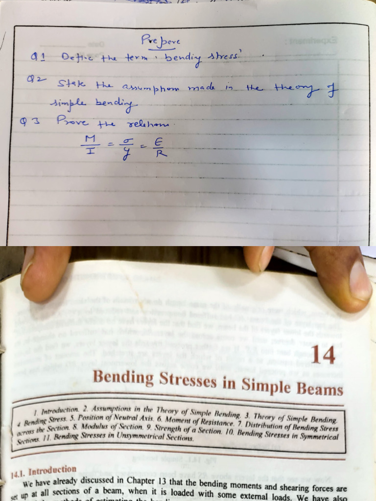 Bending Stresses in Simple Beams | PDF | Bending | Beam (Structure)