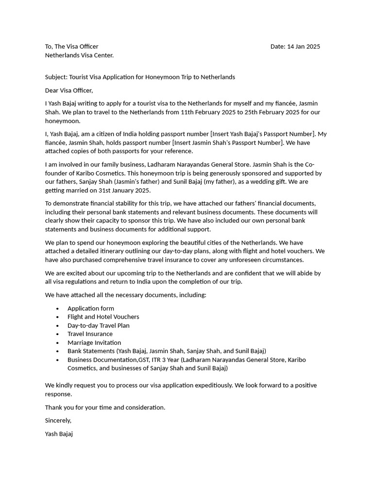 Shah and Bajaj Cover Letter | PDF | Travel Visa | Passport