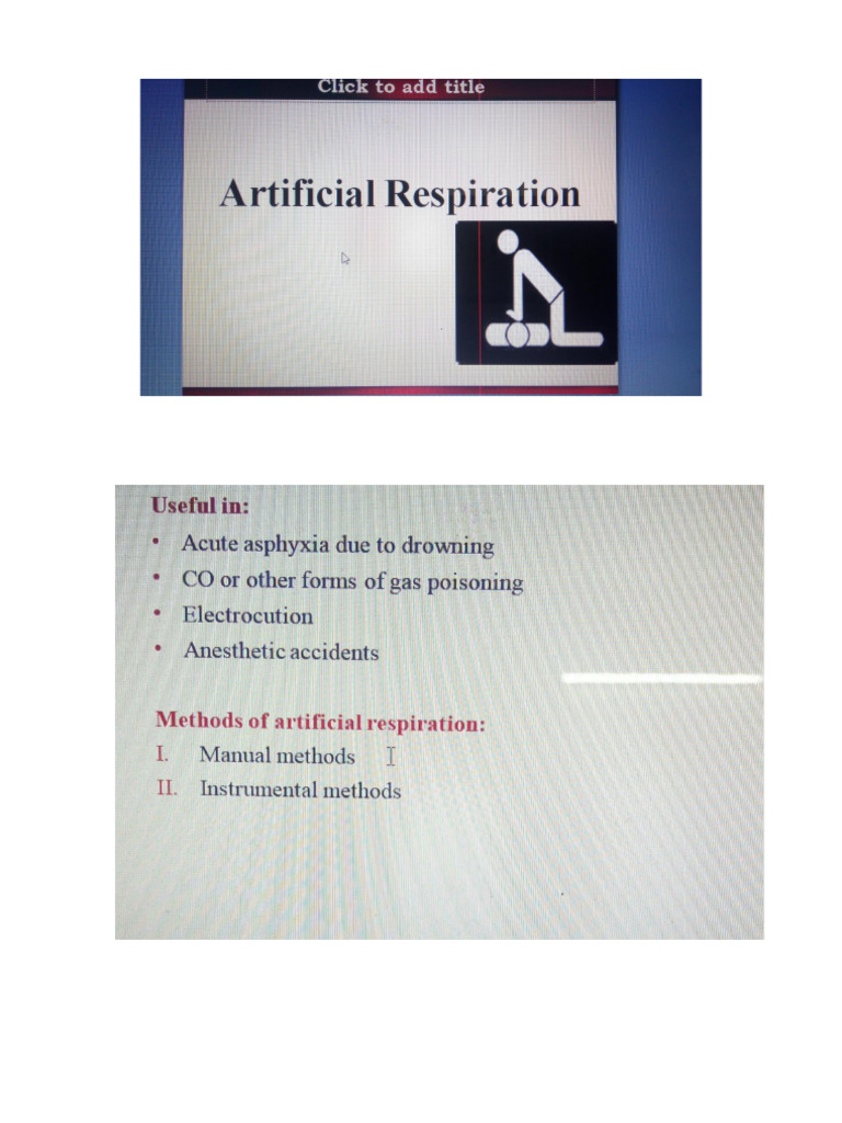 Artificial Respiration-Exercise | PDF