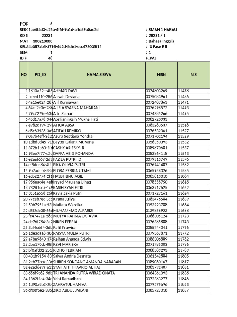 NIL - SAS - 20231 - 300210000 - X Fase E 8 | PDF