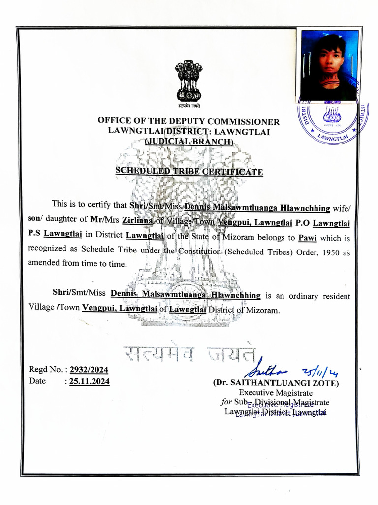 Certification of Tribal S | PDF