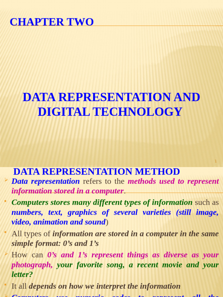 Data Representation in Digital Systems | PDF | Byte | Decimal