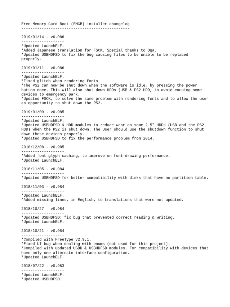 Changelog Installer | PDF | Computer File | Hard Disk Drive