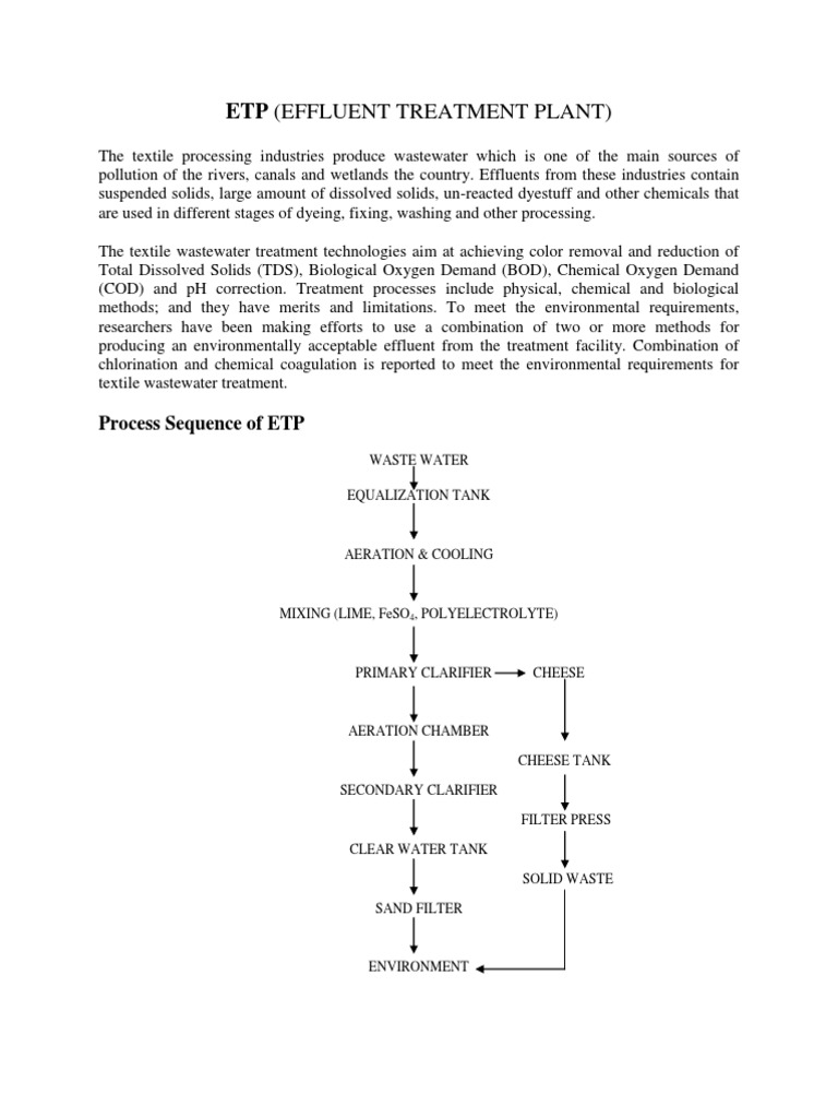 ETP Process | PDF