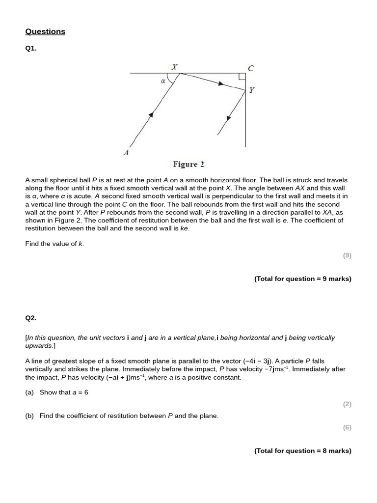 Mechanics 1d-And-2d-Collisions | PDF | Collision | Physical Quantities