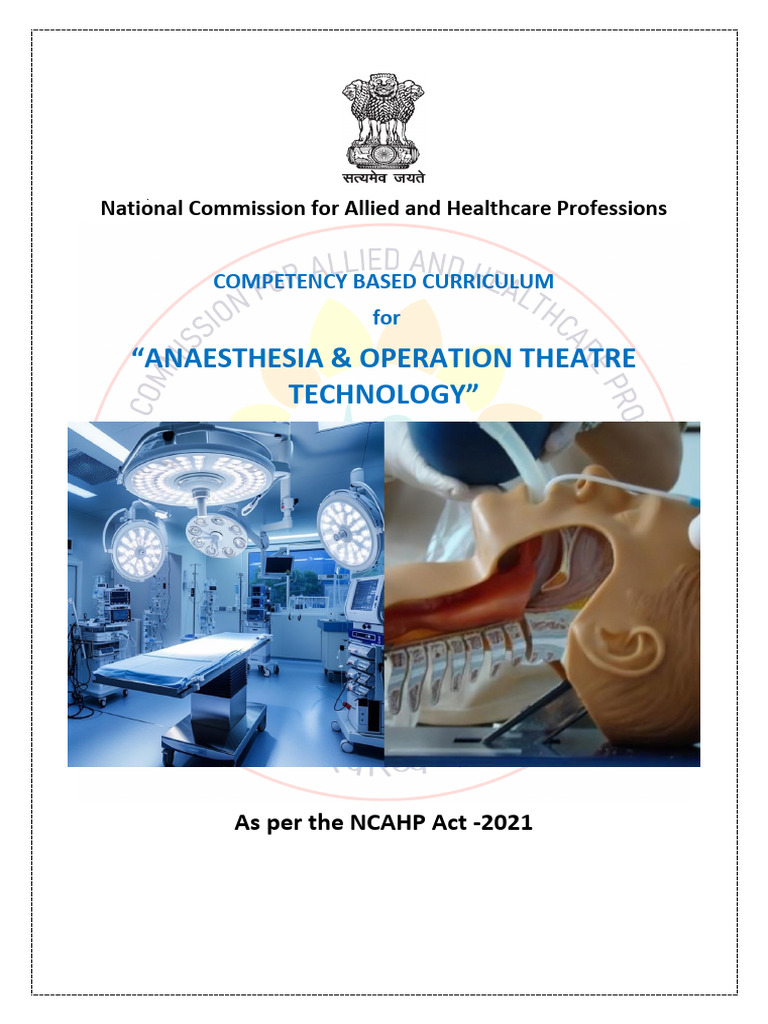 Operation & Theatre Technology | PDF | Health Care | Health Professional