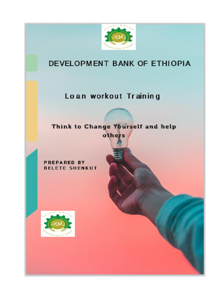 Loan Workout Training Guide for Banks | PDF | Debt | Loans