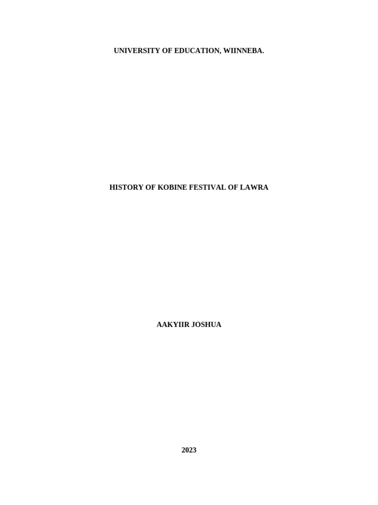 Joshua Pro New | PDF | Ghana | Festival