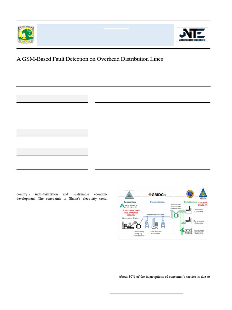 A GSM-Based Fault Detection On Overhead Distributi | PDF | Rectifier ...