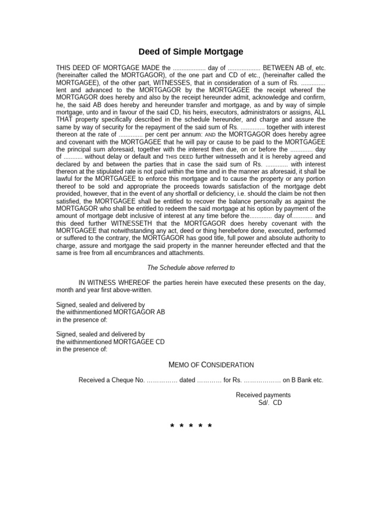 Chapter 36 - Forms-Mortgages and Pledges | PDF | Mortgage Law | Mortgages