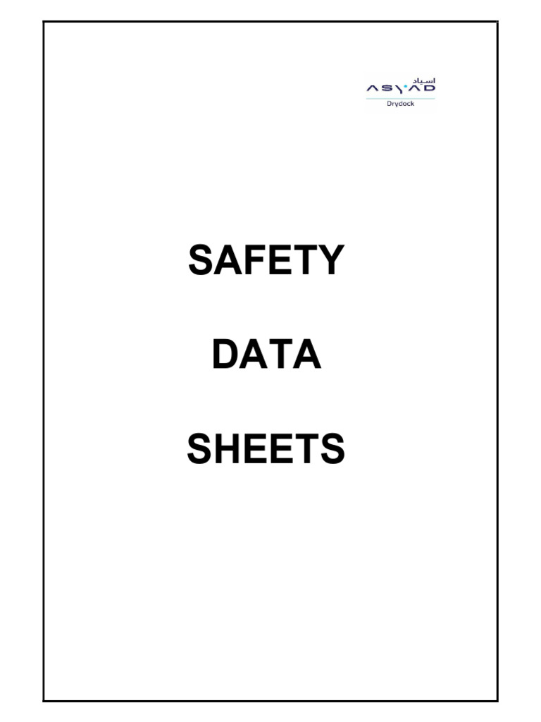 Safety Data Sheets Index | PDF