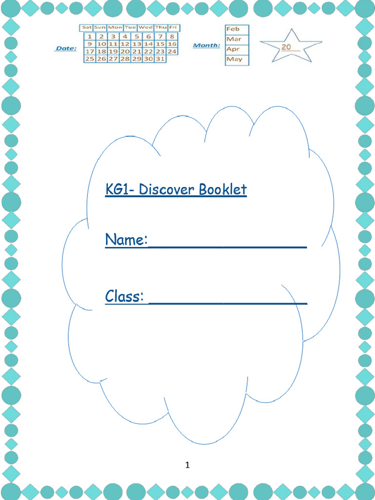 Discover 2 Term For Kg1 Booklet 2023 | PDF