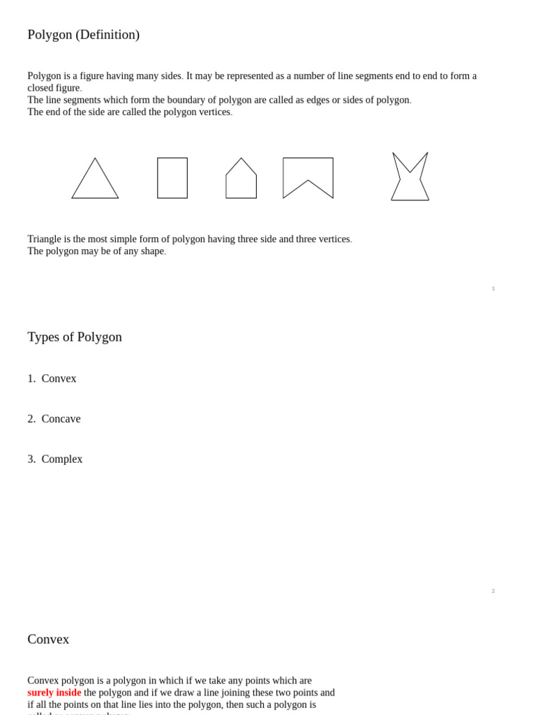 CGR Polygons Version-1 | PDF | Polygon | Convex Set