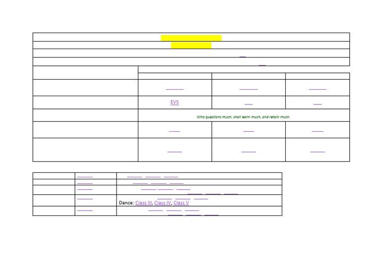 DPS Jammu e-Timetable 2021-22 | PDF