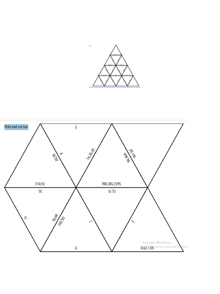 Tarsia Puzzle On Real Numbers | PDF