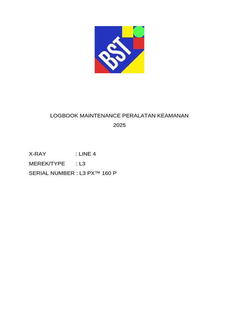Logbook Line 4 2025 | PDF